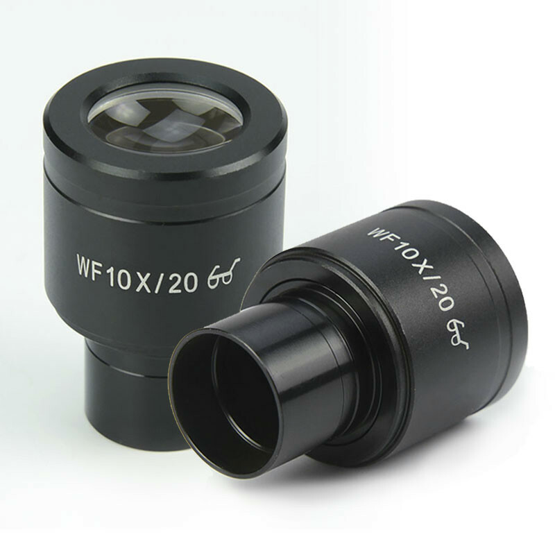 WF10X/20mm Wide Field High Eye Relief Eyepiece f Biological Microscope ...