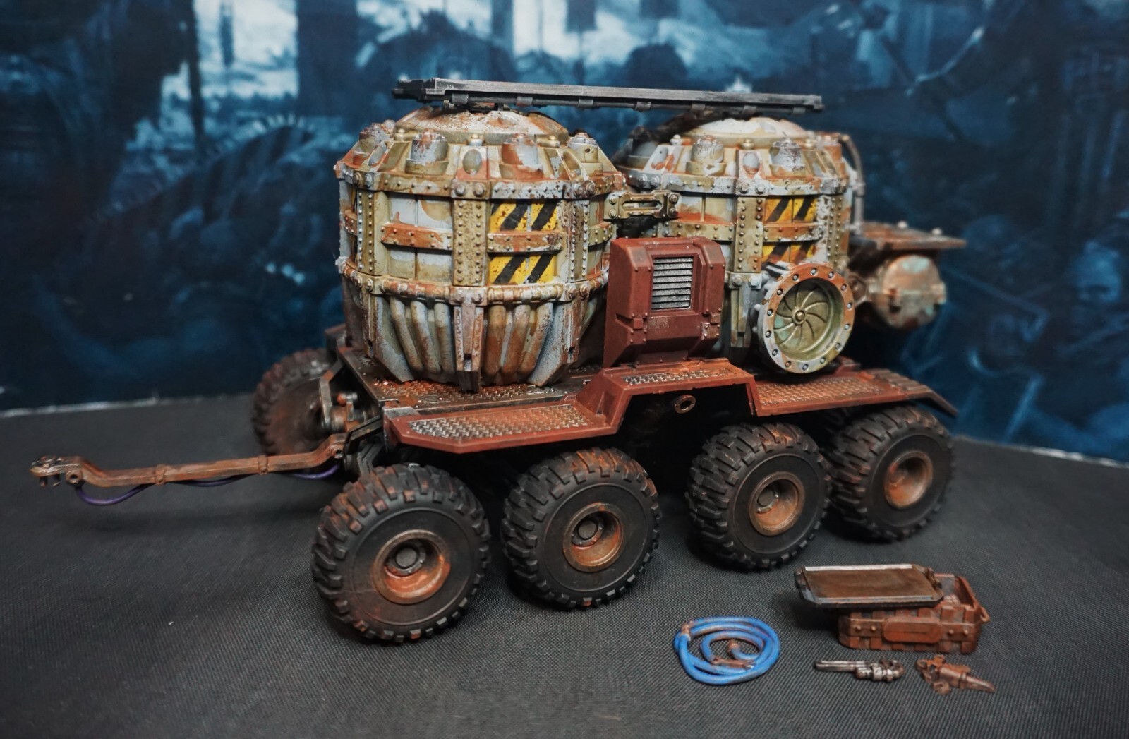 Promethium Tanks on Cargo-8 Ridgehauler Trailer painted Necromunda ...