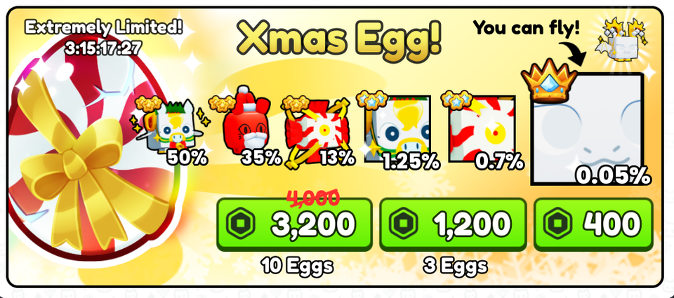 PET SIMULATOR 99 Xmas Eggs Egg PS99 | eBay