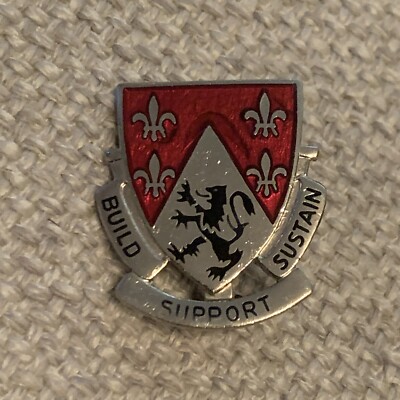 249 Engineer Battalion Vintage DUI Crest DI Pin PB WW II WW2-Korea NHM ...