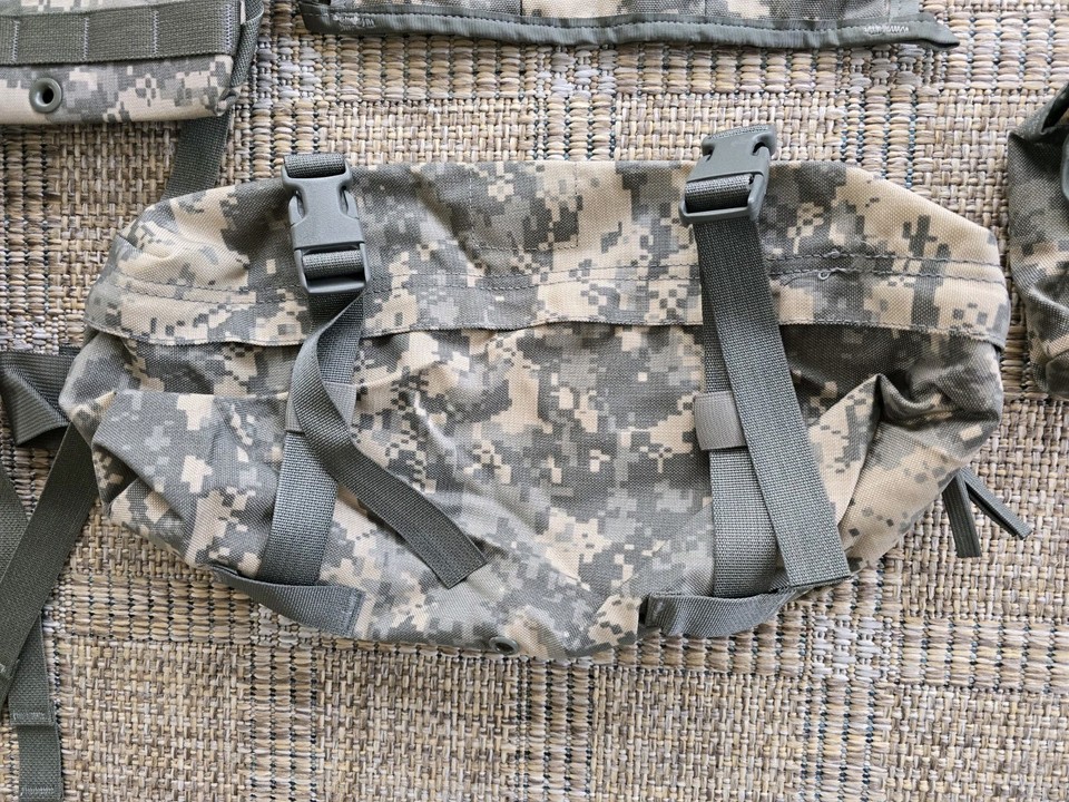 EXC & NEW 17 PC KIT US ARMY MOLLE II RIFLEMAN SET ACU CAMO USGI ...
