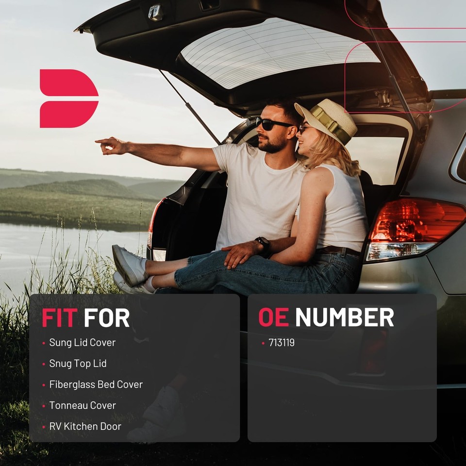 2x 26" 85Lbs/378N Gas Strut Lift Support For Cabinet lid Door Shed ...