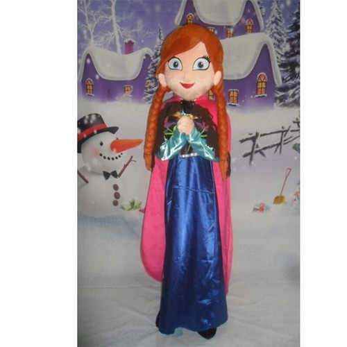 Anna Mascot Costume Halloween Anniversaire Fête Disney Frozen Adulte ...