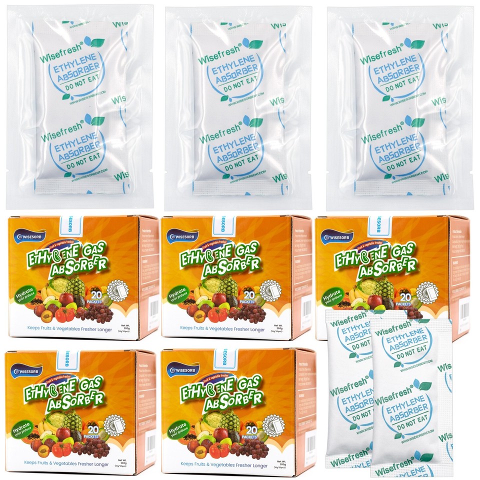 10 Gram Ethylene Gas Absorber Packets, Vegetable & Fruit Fresh Produce ...