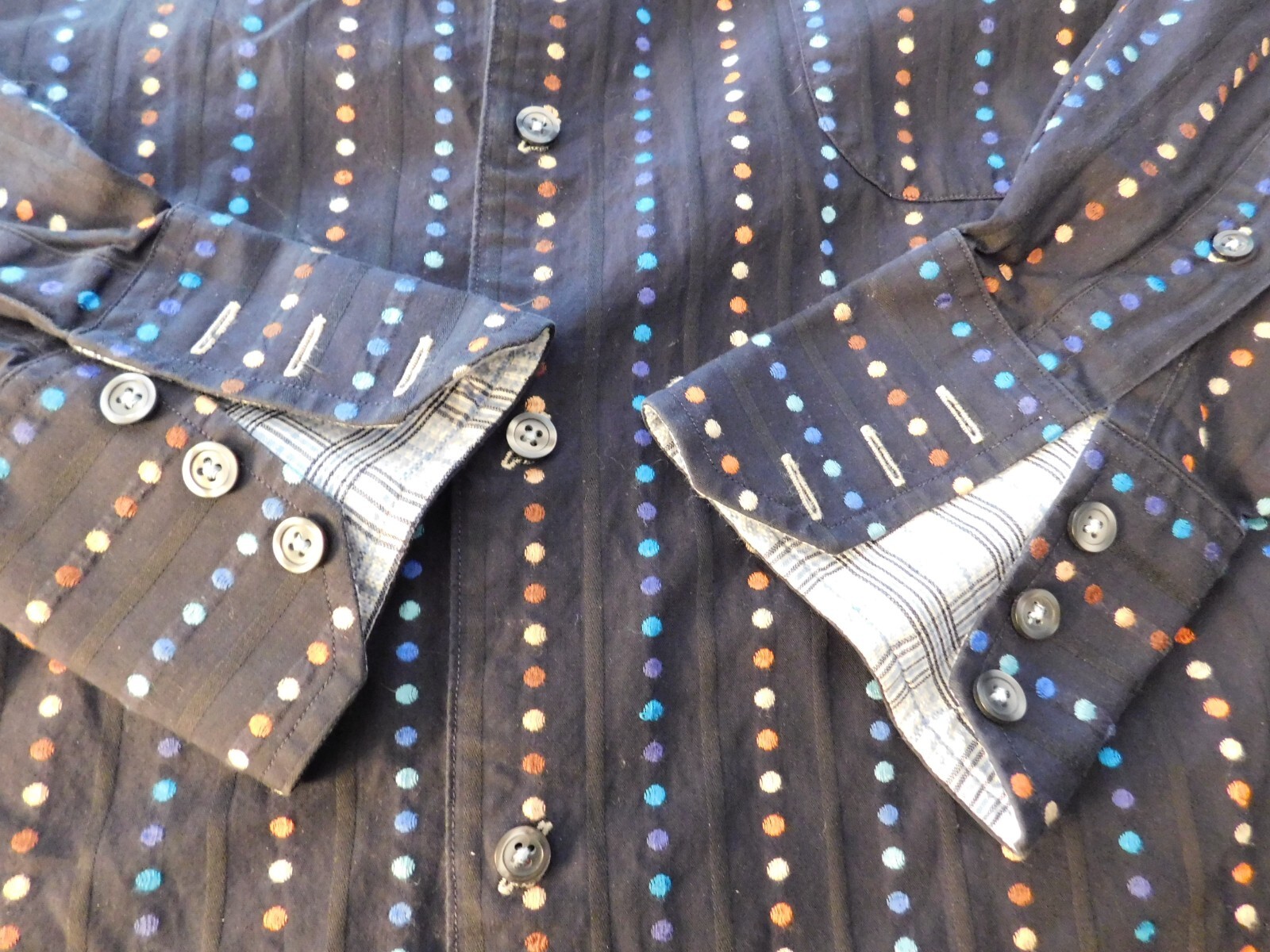 New Frontier Single Needle Tailoring Button Polkadot … - Gem