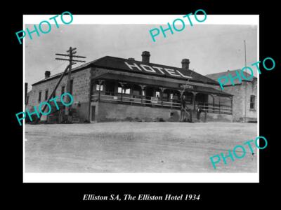 OLD 8x6 HISTORICAL PHOTO OF ELLISTON SA VIEW OF THE ELLISTON HOTEL 1934 ...