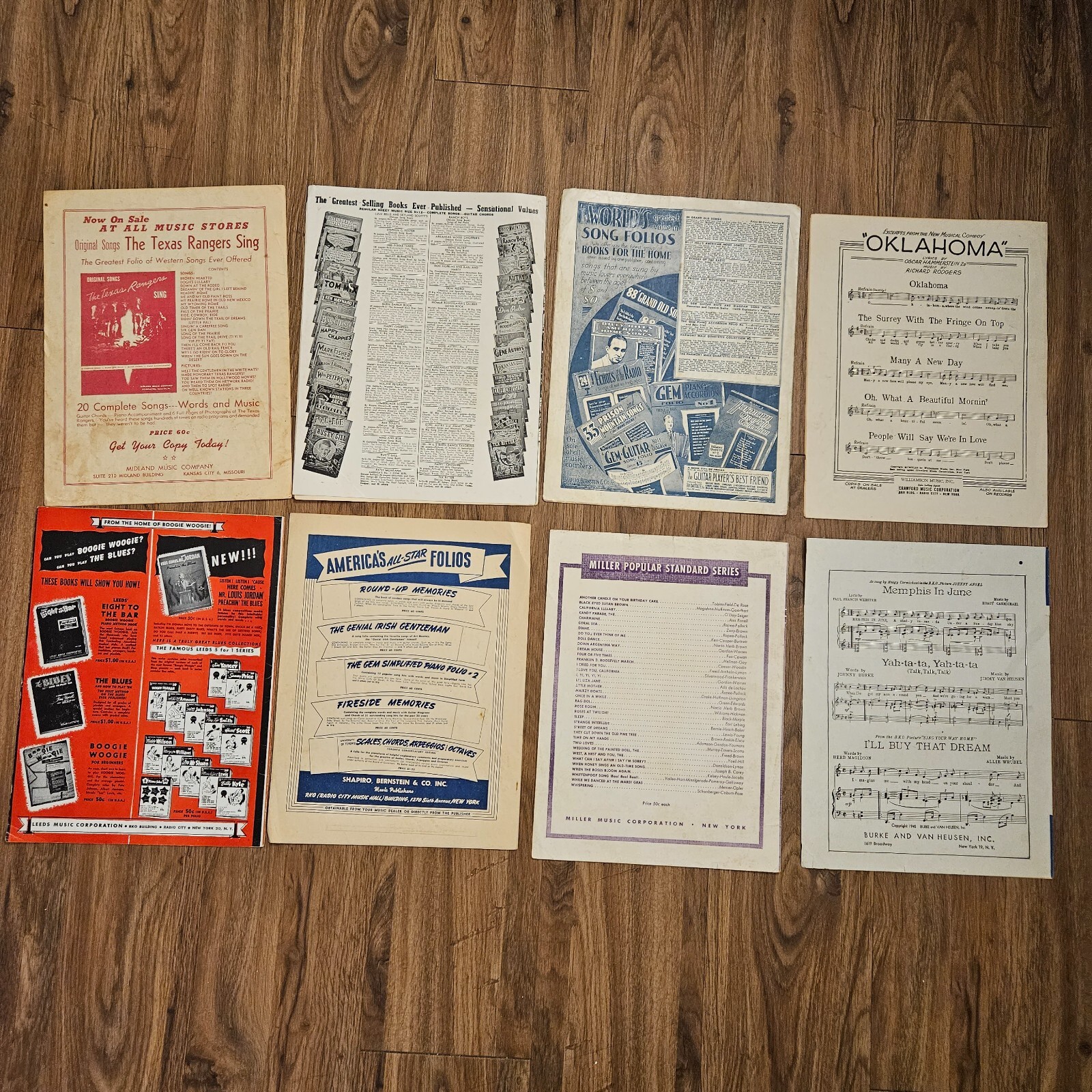 Lot of 8 Vintage Sheet Music Boogie Jon And Sondra Steele Bob Strong ...