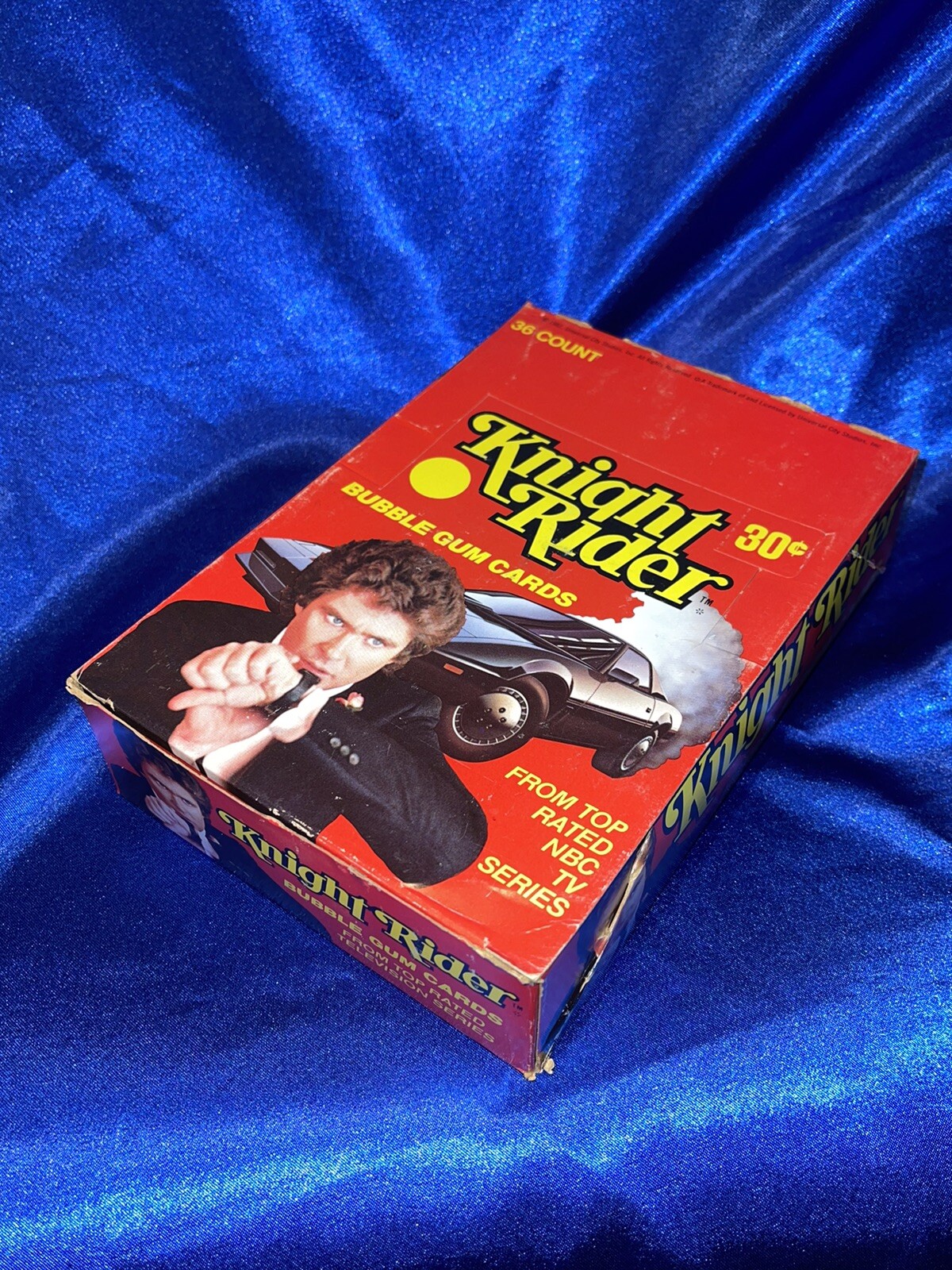 WOW! 1982 KNIGHT RIDER TRADING CARDS FULL BOX 36 UNOPENED WAX PACKS ...
