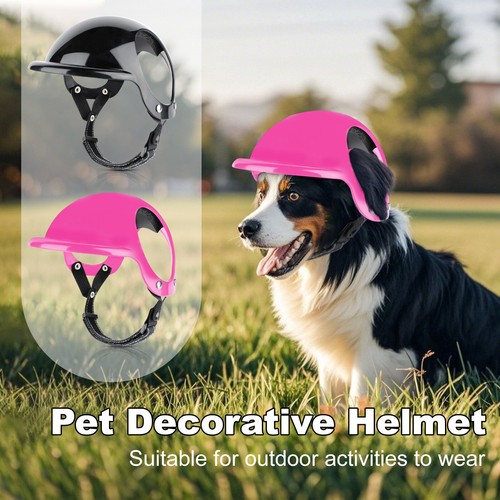 Adjustable Cat Dog Bike Crash Head Helmet Doggie Motorcycle Helmets W ...