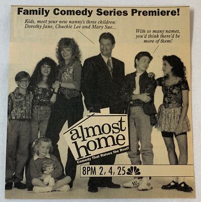 1993 NBC tv ad ~ ALMOST HOME ~ Lee Norris, Perry King, Jason Marsden | eBay