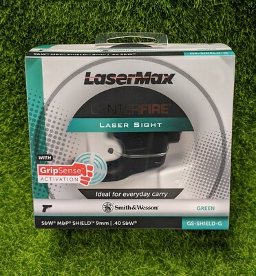 LaserMax CenterFire Laser Sight w/ Grip Sense, S&W Shield, Green - GS ...