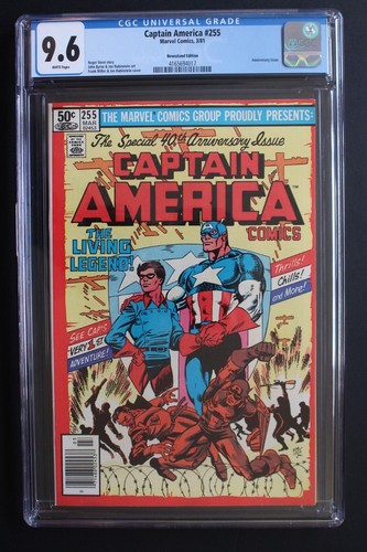 Captain America #255 ORIGIN 1981 Bucky NAZI FLAG Byrne MILLER Newsstand ...