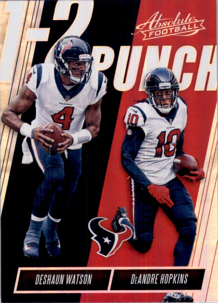 2018 Absolute 1 2 PUnch Deshaun Watson DeAndre Hopkins Houston Texans #OTP-DO | eBay