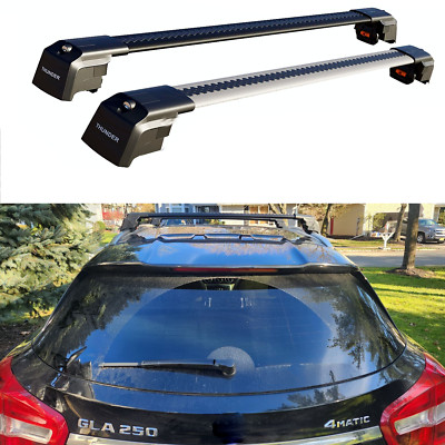 For Mercedes GLA 2014-2025 Black & Gray Roof Racks Cross Bars Anti ...