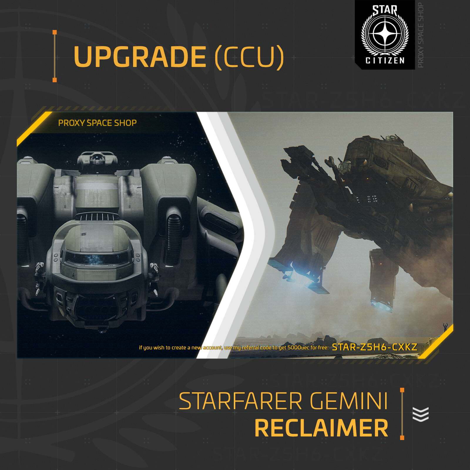 Star Citizen - AEGIS RECLAIMER - UPGRADE - (CCU) | eBay