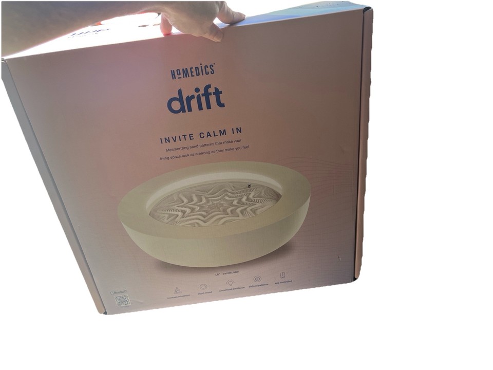 HoMedics drift Meditation Sand Table 21” ST-400-CE Cream Sealed Box | eBay