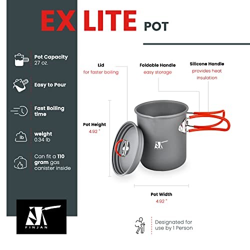 Backpack Cooking Kit Camping Set Ultralight for 1 Person, EX Lite | eBay