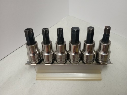 Blue Point 6pc- 3/8dr HEX & TORX Socket DRIVER SET- 7mm-8mm-10mm-T45 ...