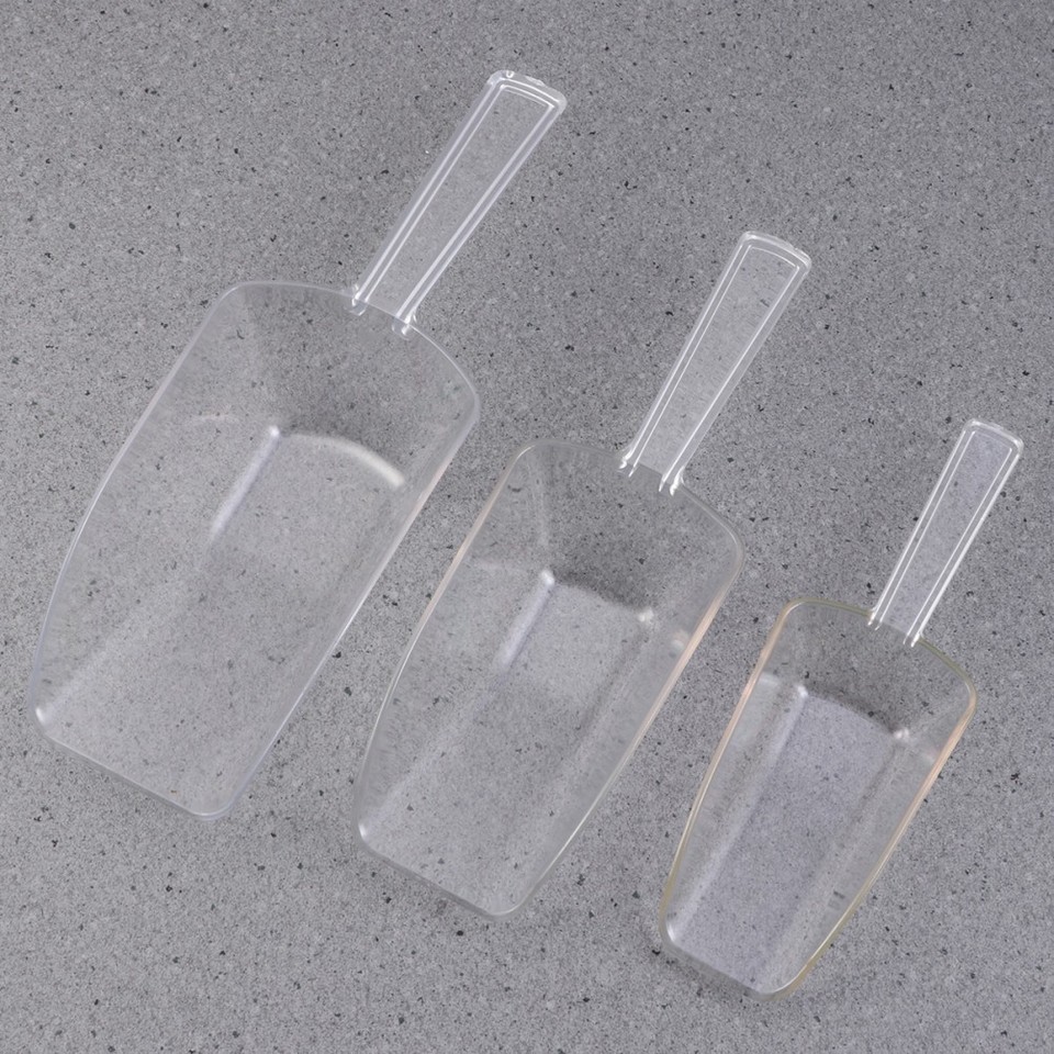 3 Pcs Multi-purpose Plastic Scoop Flour Scoops Candy Scoopers for ...