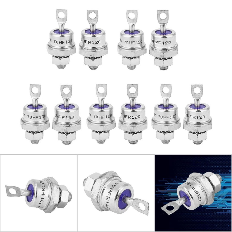 5 Pairs Spiral Rectifier Diode Chassis Stud Mounting Diode for Battery ...