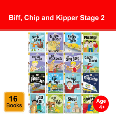 Biff, Chip and Kipper Stage 2 Read with Oxford: 4+: 16 Books Collection ...