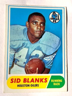 1968 TOPPS SID BLANKS # 120 HOUSTON OILERS NM | eBay