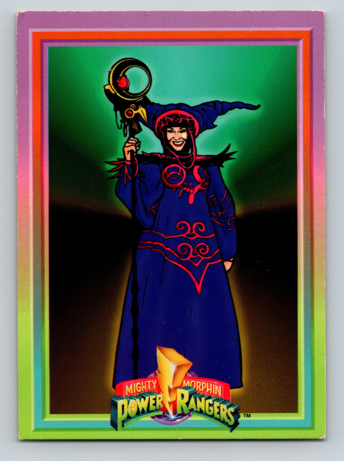 1994 SABAN Mighty Morphin Power Rangers #7 Rita Repulsa Trading Card ...
