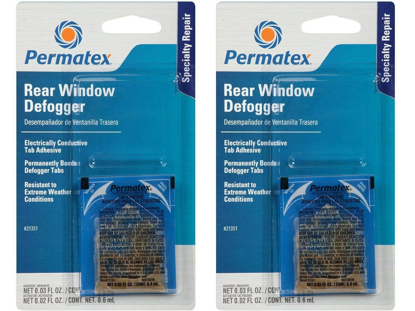 Permatex Set of 2 Rear Window Defogger Electrically Conductive Tab ...
