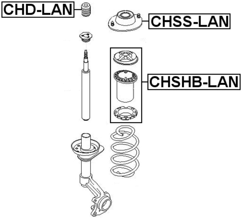 Front Shock Absorber Boot Febest CHSHB-LAN OEM 96133096 | eBay