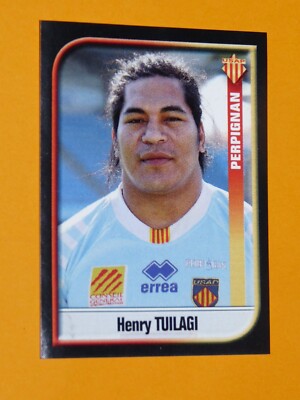 #294 HENRY TUILAGI USAP PERPIGNAN PANINI RUGBY 2011 FRANCE TOP 14 | eBay