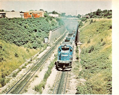 Conrail SD40-2 Freight Train Emerges From Detroit River Tunnel Vtg Mag ...