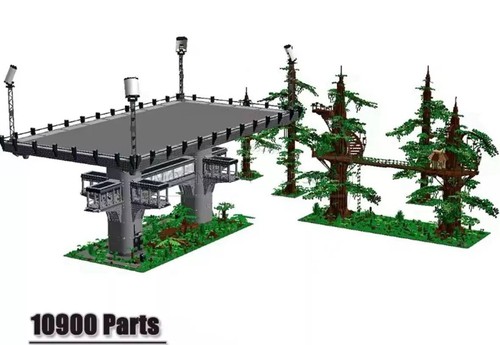 Lego Star Wars Custom Empire Landing Platform Boarding Doc w/ Trees ...