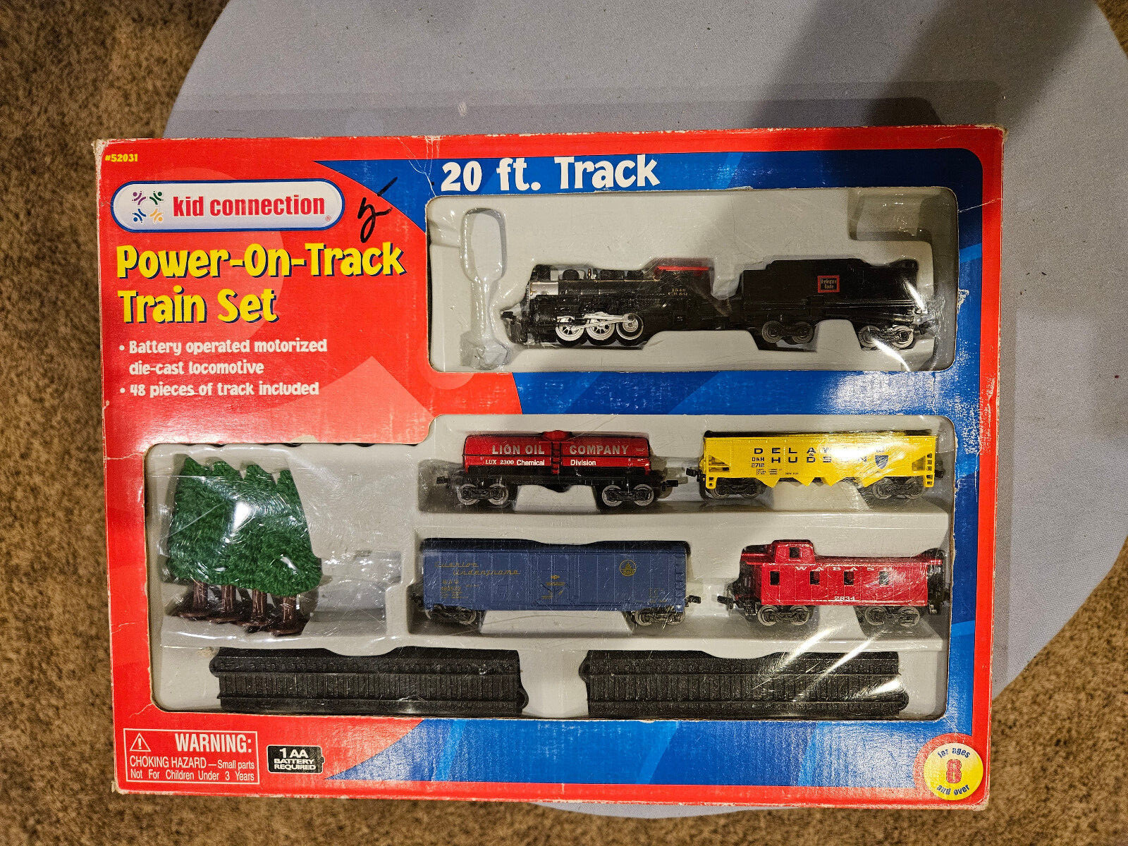 VTG 1990 Kid Connection: RAILROAD ENGINE & TRACKS Battery Powered Train ...