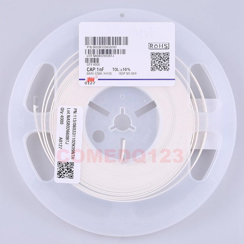 4000PCS/Reel 0603 1nF 50V X7R ±10% 0603B102K500NT FH Ceramic Capacitors ...