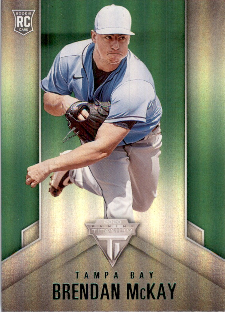 2020 Panini Titanium Green BRENDAN MCKAY RC Tampa Bay Rays #13 | eBay