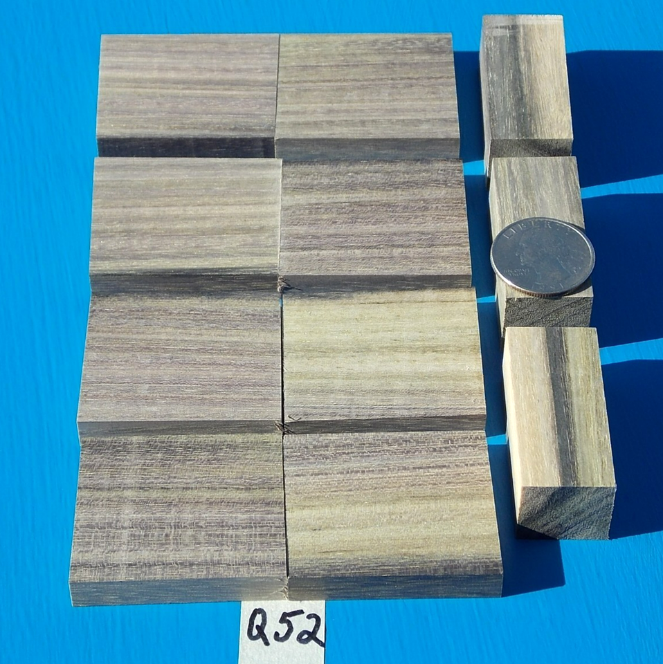 11 PIECES~BLUE MAHOE~SMALL CUT-OFF PIECES CRAFT WOOD~INLAYS~EXOTIC WOOD ...