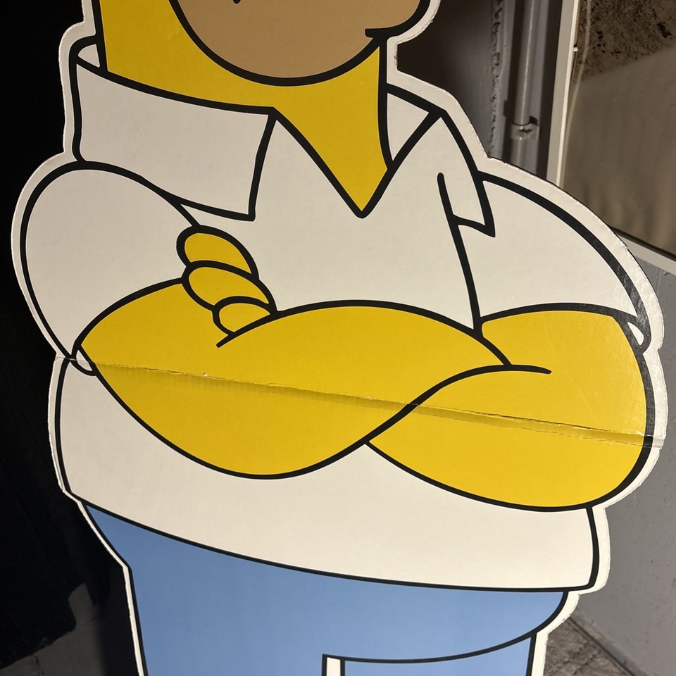Vintage 2002 Lifesize Homer Simpson Standee Cardboard Cut Out #380 Matt ...