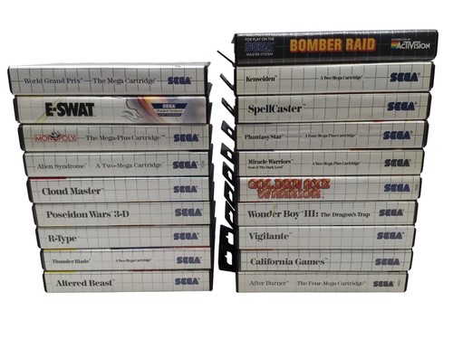 Lot Of 19 Sega Master System Games With Manuals & Cases Rare Titles ...