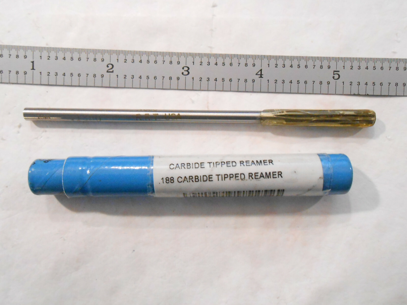 NEW ROCK RIVER TOOL USA .1880 DIA. X 4-1/2" L CARBIDE TIPPED 4FL ...