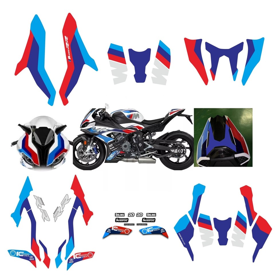 S1000RR Fairing Body Decal Sticker For BMW S 1000 RR M 1000RR 2019-2022 ...