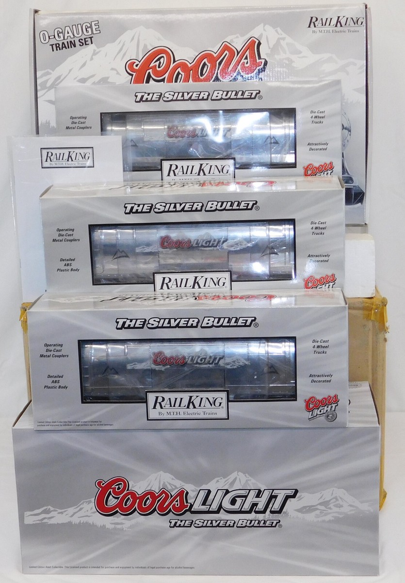 Silver Bullet Coors Train MTH COORS LIGHT Silver Bullet Train Set