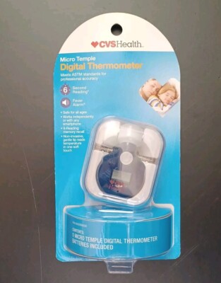 CVS Micro Temple Digital Thermometer - Fever Alarm - FREE SHIPPING ...