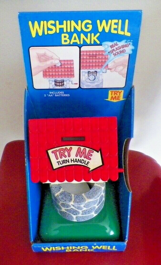 WISHING WELL COIN BANK - Realistic Sounds! Batteries included! New ...