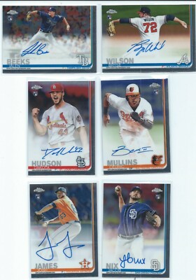 2019 TOPPS CHROME AUTO 13 Card LOT | eBay
