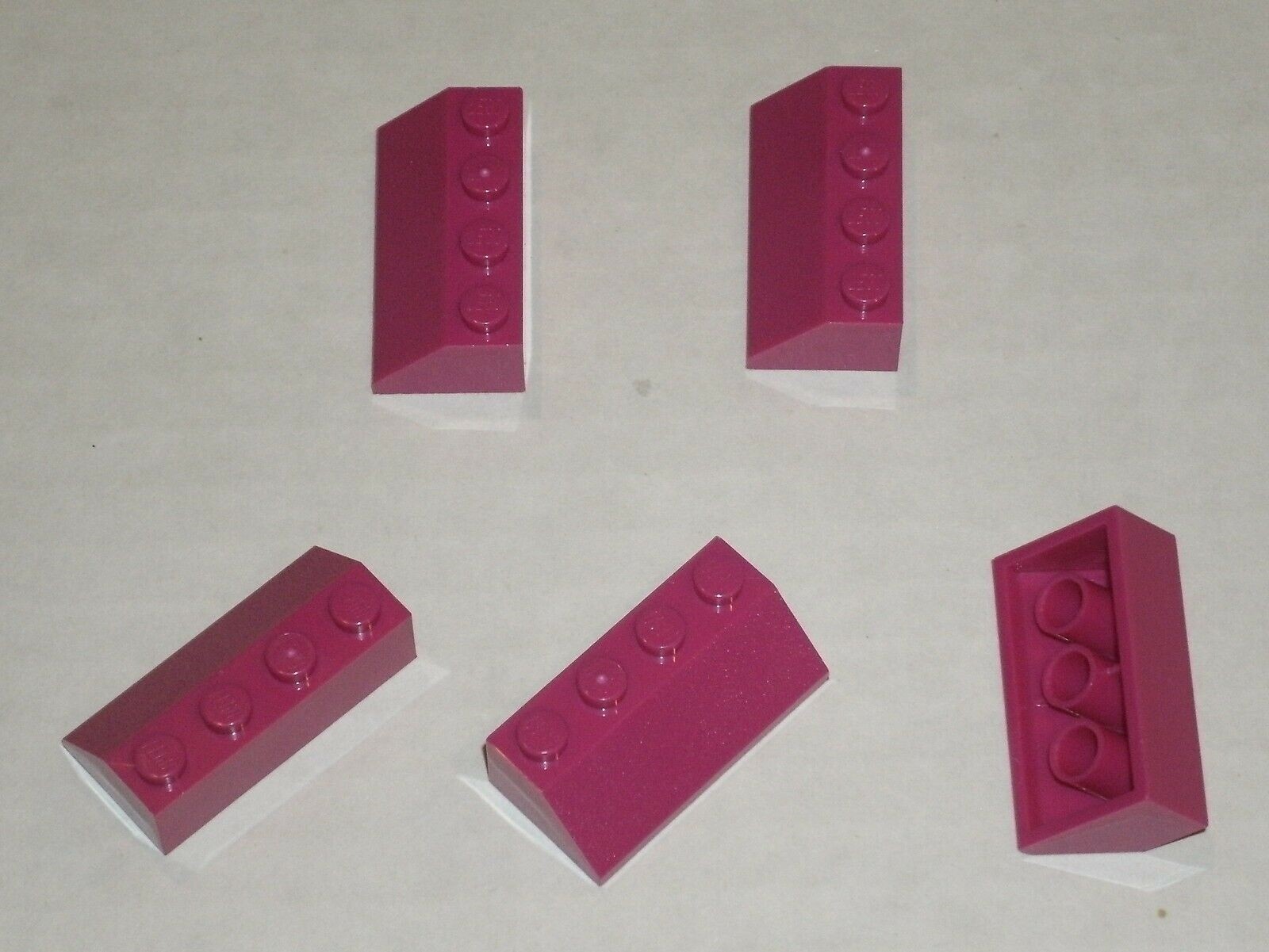 LEGO NEW 2x4 Magenta Slope 45° (5x) 4518889 Brick 3037 | eBay