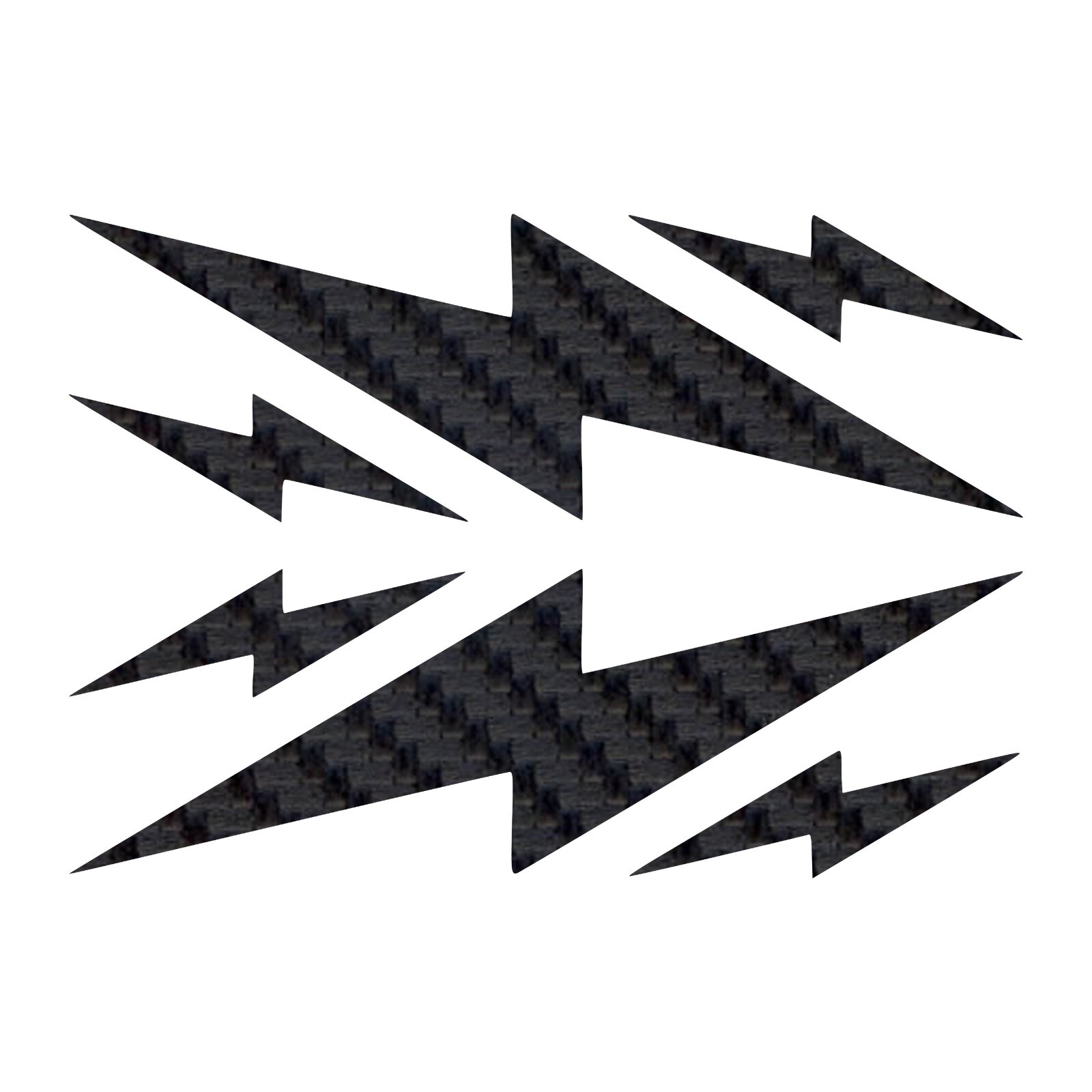 Bolts Sticker - Carbon Fiber Lightning Bolt Decal | eBay