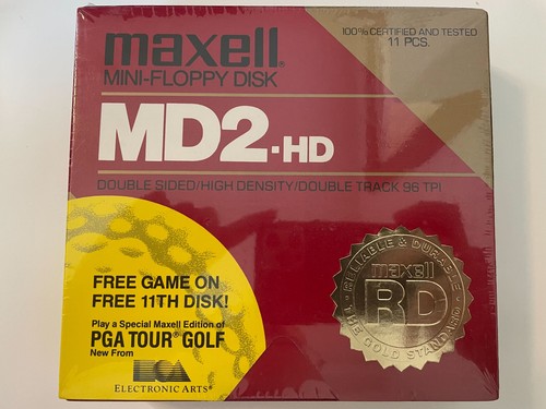 Maxell Mini-Floppy Disk MD2.HD Double Sided/High Density 96 TPI (11 Pcs ...