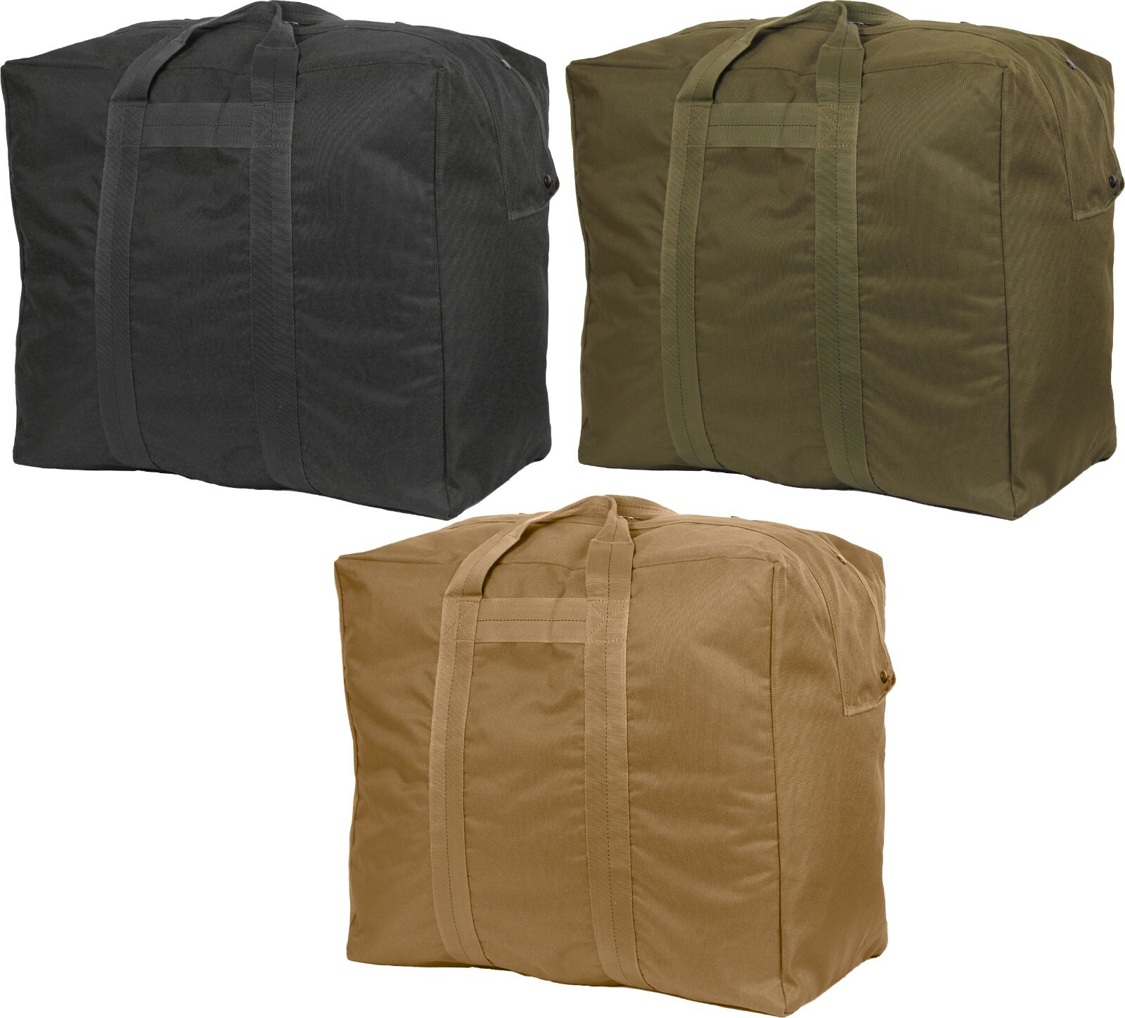 Deluxe Aviator Flight Bag Enhanced Travel Carry Duffle Cargo Military ...