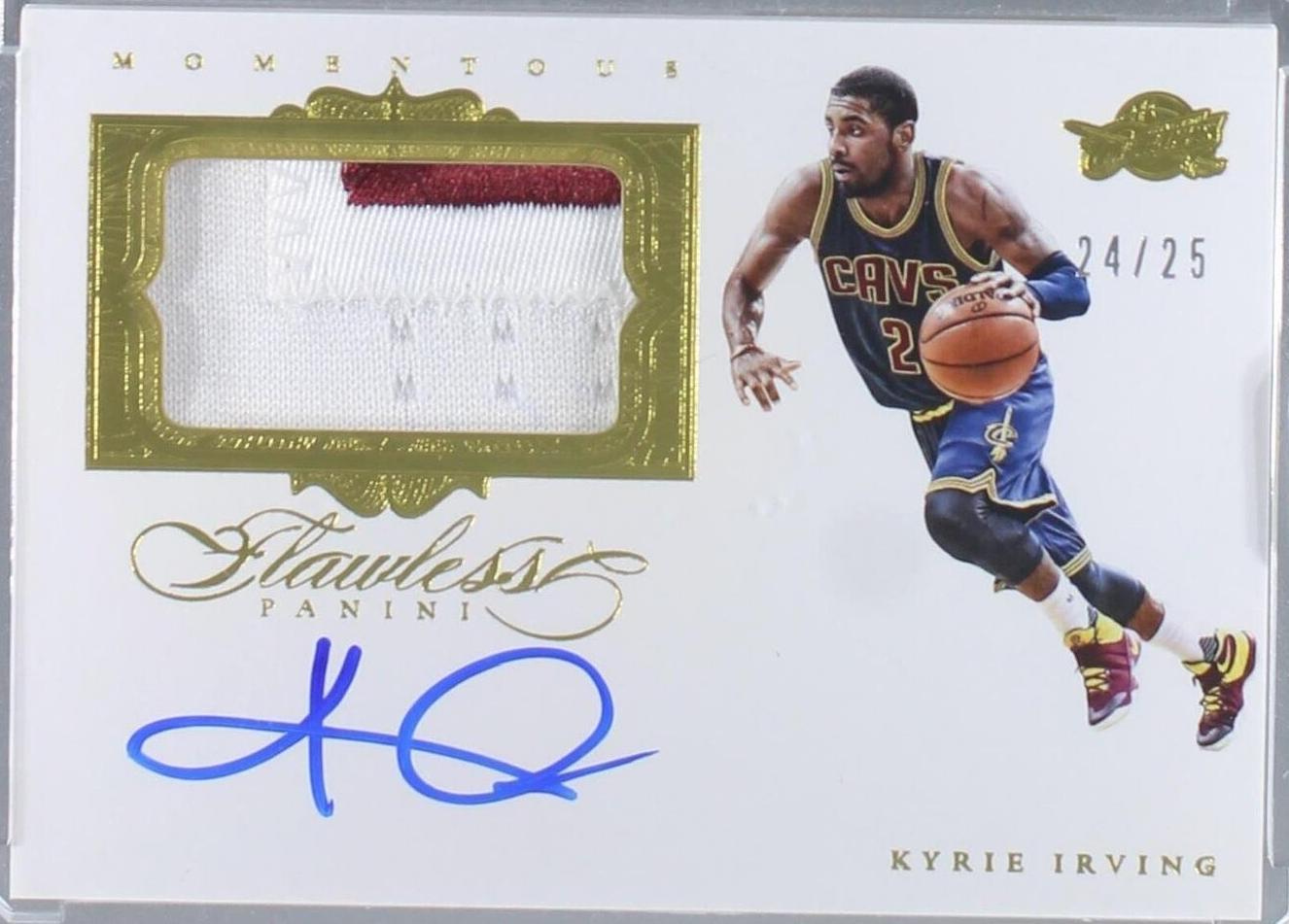 2015-16 Panini Flawless - Momentous Autographed Memorabilia Kyrie ...