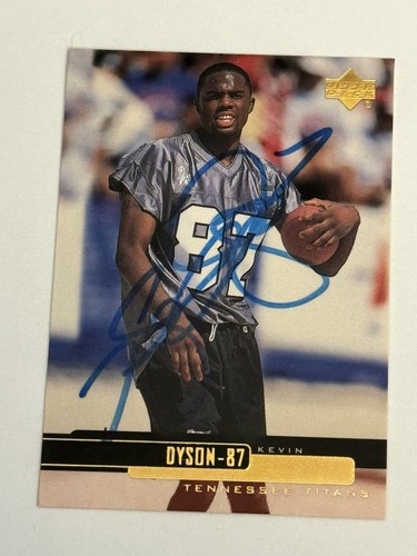 Kevin Dyson 1999 Upper Deck Authentic Signed Autograph Auto Card ...